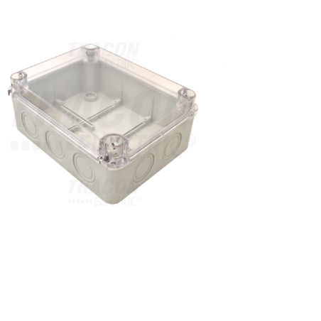 MED19148T DOZA CU CAPAC TRANSPARENT 190×140×80 IP67